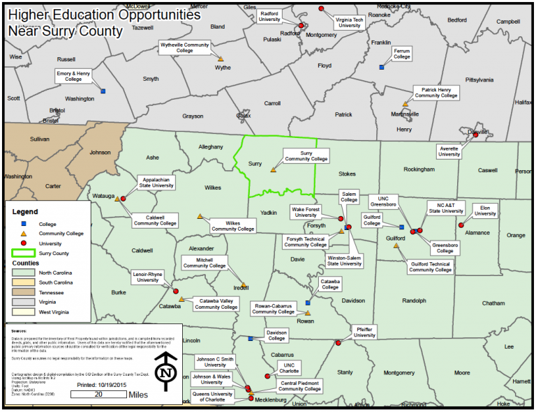 Surry County, NC maps and downloads to find your way around our community